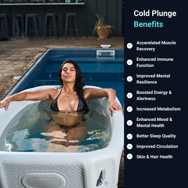 Icebound Essentials Endurance Plunge - Cold Plunge Tub, Ice Bath | Wayfair